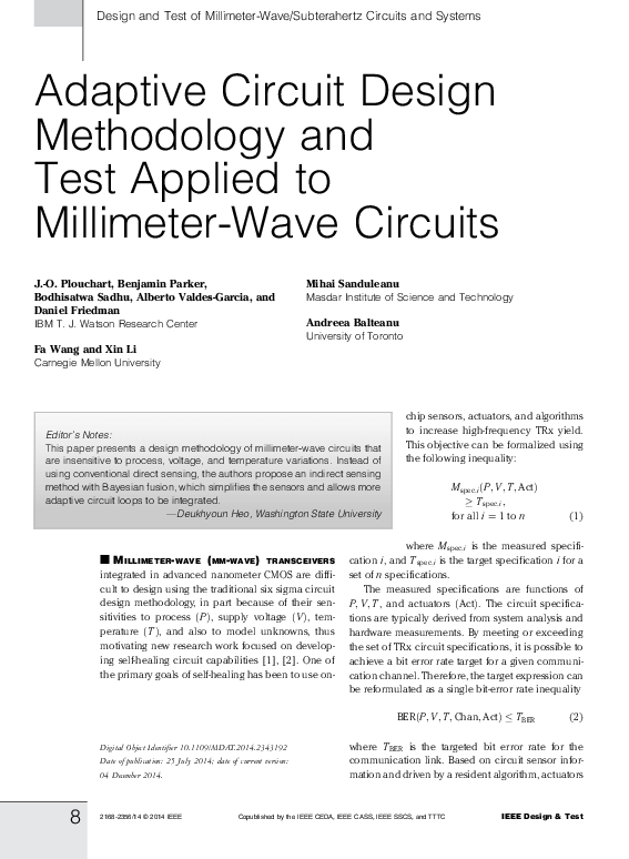 (PDF) Self-Healing Design for MM-Wave Circuits