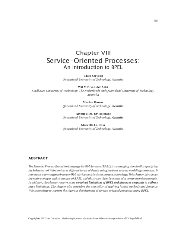 (PDF) Service-Oriented Processes