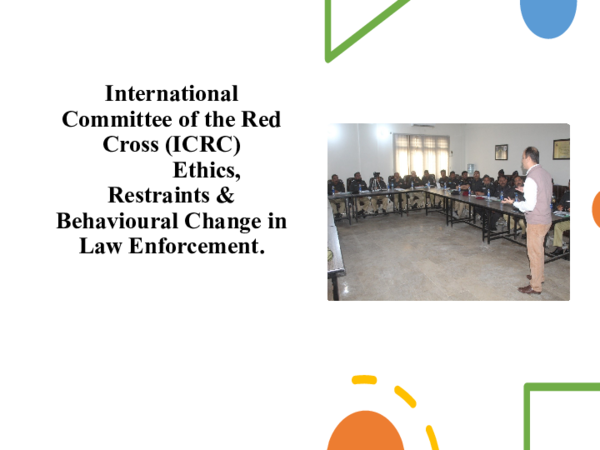 (PPT) Ethics, Restraints & Behavioural Change in Law Enforcement