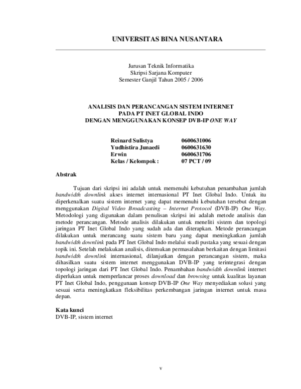 (PDF) Analisis Dan Perancangan Sistem Internet Pada Pt. Inet Global ...