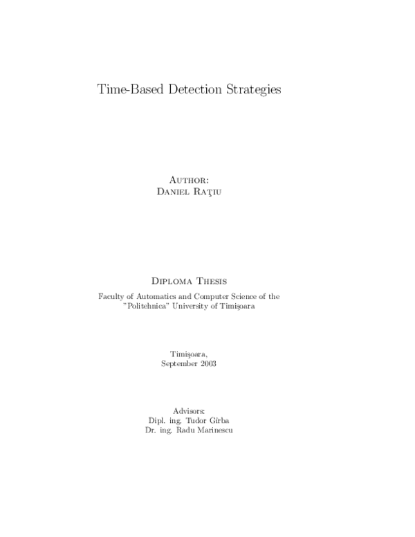 (PDF) Time-based detection strategies | Daniel Ratiu - Academia.edu