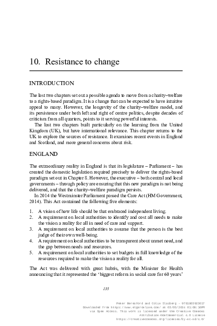 (PDF) Resistance to change