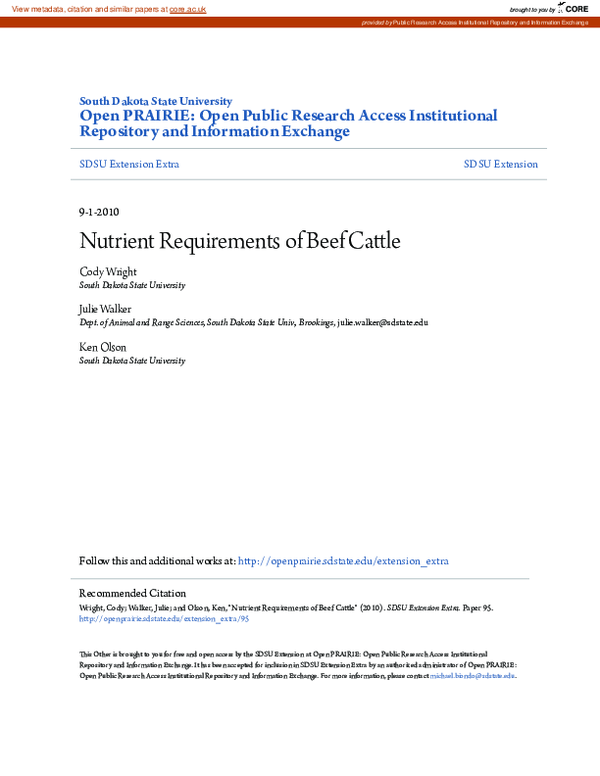 (PDF) Nutrient Requirements of Beef Cattle