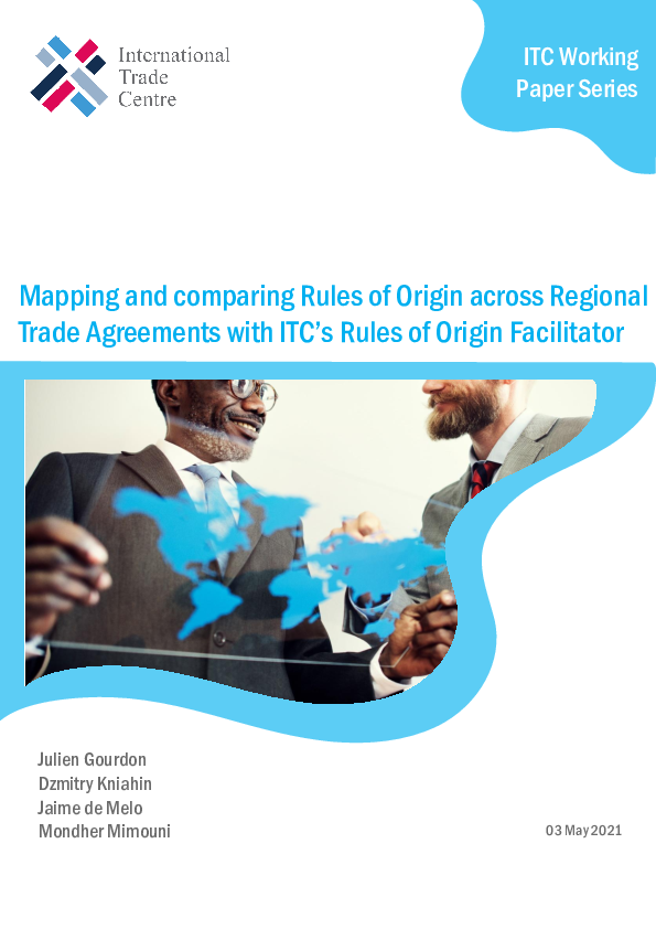 (PDF) Mapping and comparing Rules of Origin across Regional Trade Agreements with ITC’s Rules of ...