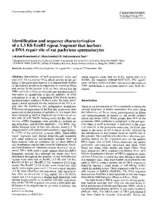 (PDF) Identification and sequence characterization of melanocortin 1 ...
