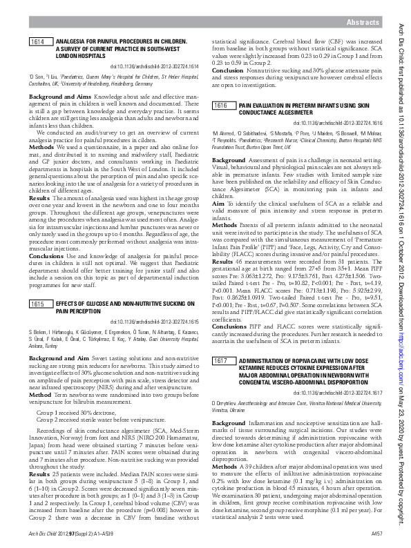 (PDF) 1616 Pain Evaluation in Preterm Infants using Skin Conductance ...
