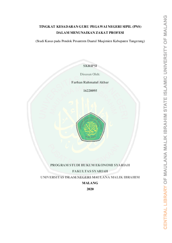 (PDF) Tingkat kesadaran guru Pegawai Negeri Sipil (PNS) dalam ...