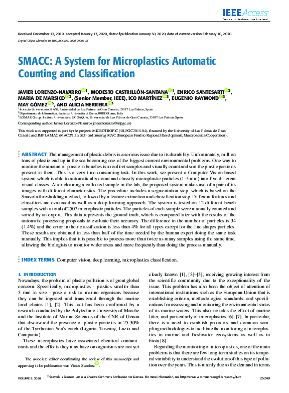 (PDF) SMACC: A System for Microplastics Automatic Counting and ...