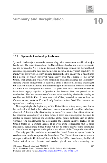 (PDF) Summary and Recapitulation