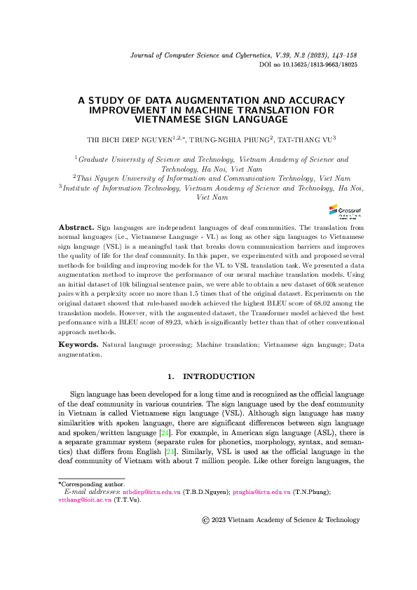 (PDF) A Study of Data Augmentation and Accuracy Improvement in Machine ...
