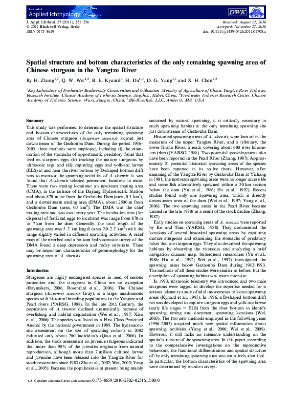 (PDF) Spatial structure and bottom characteristics of the only remaining spawning area of ...