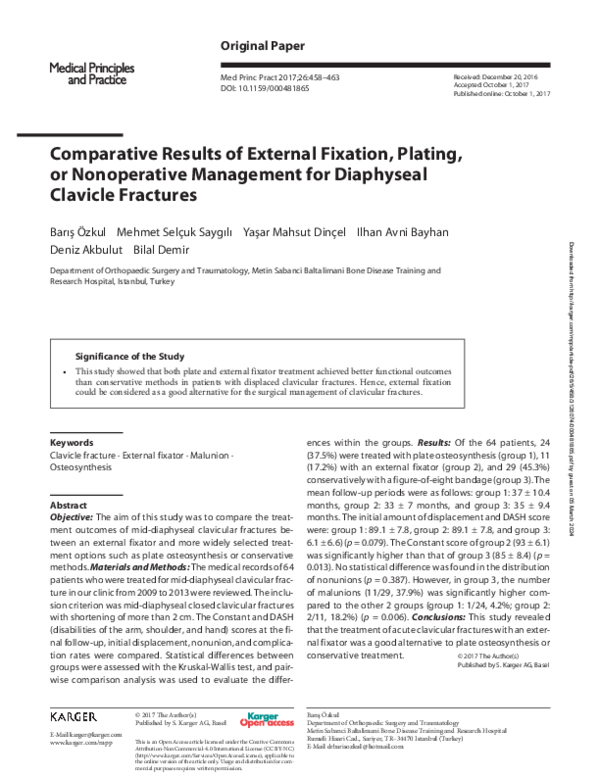 (PDF) Comparative Results of External Fixation, Plating, or ...