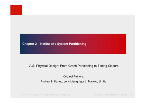 (PDF) Netlist and System Partitioning | Jens Lienig - Academia.edu