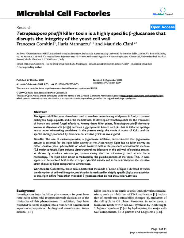 (PDF) Microbial Cell Factories BioMed Central