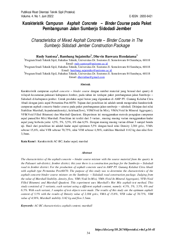 (PDF) Karakteristik Campuran Asphalt Concrete – Binder Course pada ...