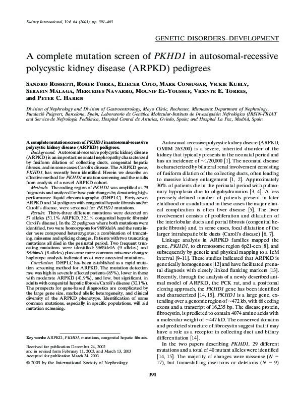 (PDF) A complete mutation screen of PKHD1 in autosomal-recessive ...