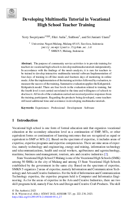(PDF) Developing Multimedia Tutorial in Vocational High School Teacher ...