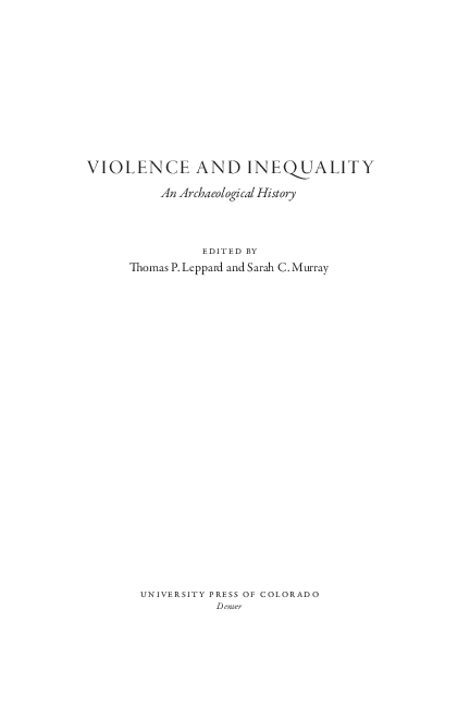 (PDF) The Violence Inherent in (Creating) the System: Inequality ...