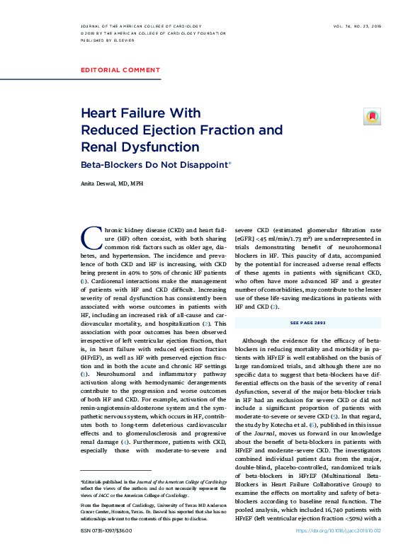 (PDF) Heart failure with reduced ejection fraction and diastolic ...