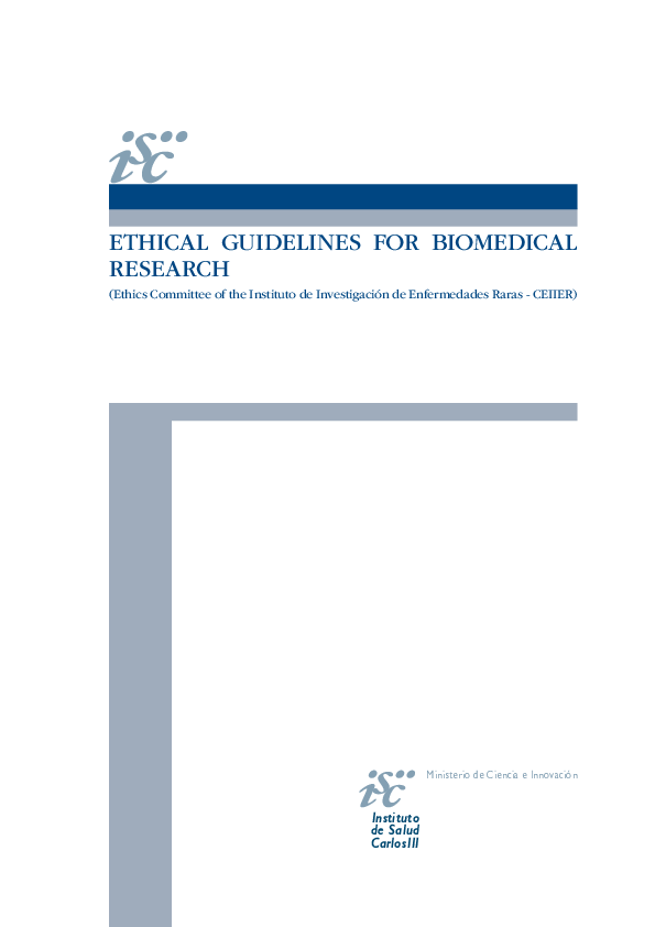 (PDF) Ethical guidelines for biomedical research