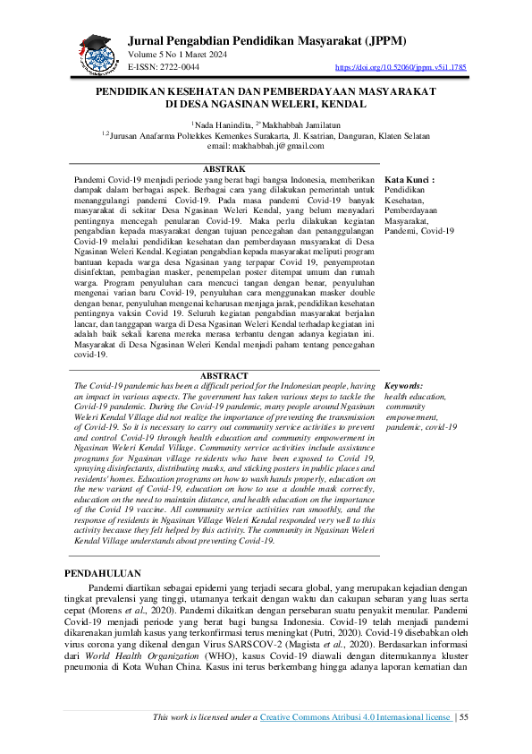 (PDF) Jurnal Pengabdian Pendidikan Masyarakat (JPPM