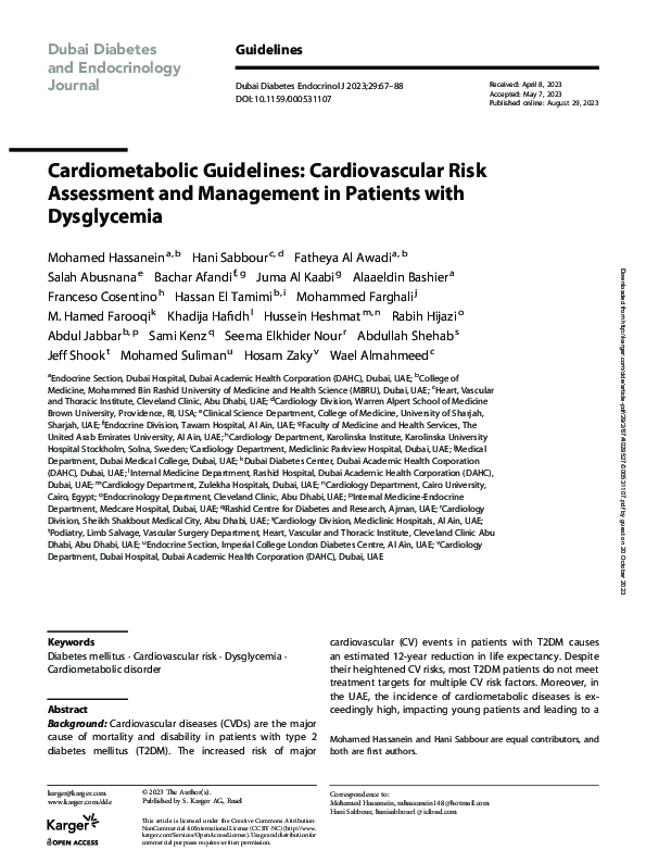 (PDF) Cardiometabolic Guidelines: Cardiovascular Risk Assessment and ...
