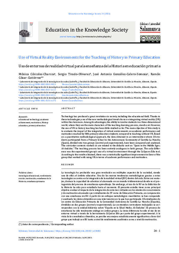 Education in the Knowledge Society