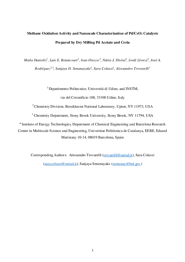 (PDF) Methane oxidation activity and nanoscale characterization of Pd ...