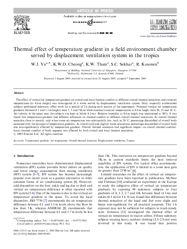 (PDF) Thermal effect of temperature gradient in a field environment ...