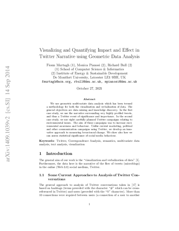 (PDF) Visualizing and Quantifying Impact and Effect in Twitter Narrative using Geometric Data ...