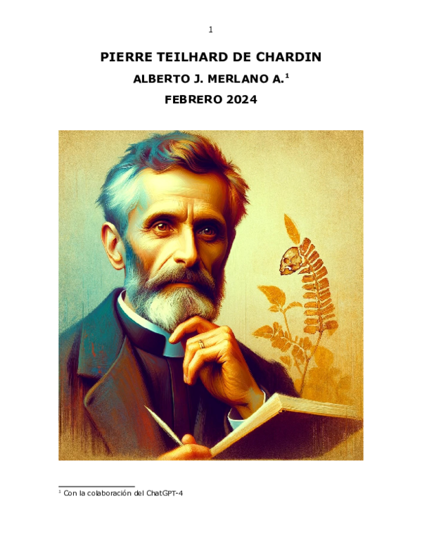 (DOC) PIERRE TEILHARD DE CHARDIN