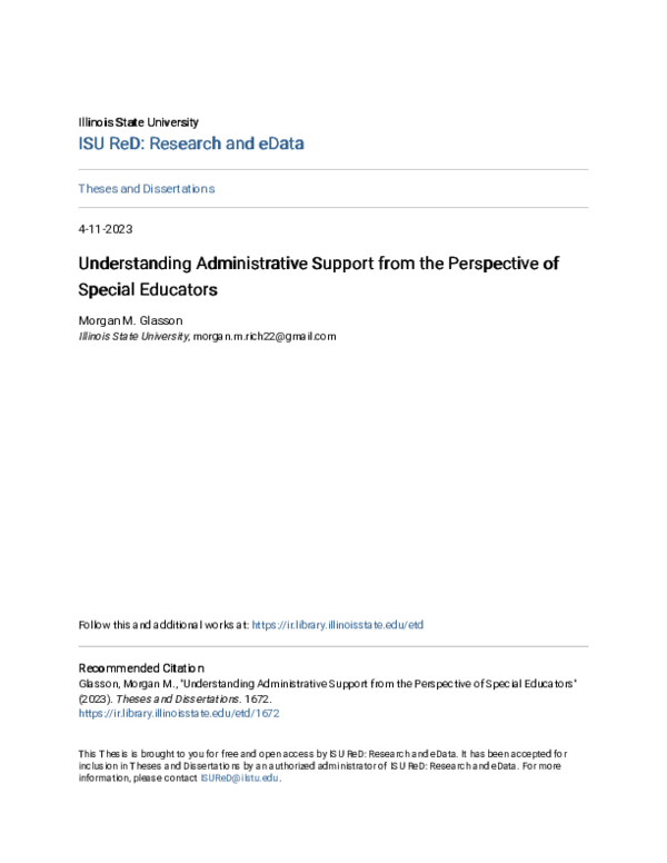 (PDF) Understanding Administrative Support from the Perspective of ...
