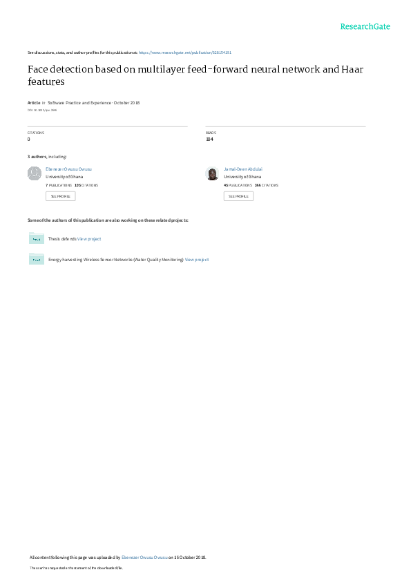Pdf View Project Energy Harvesting Wireless Sensor Networks Water Quality Monitoring View