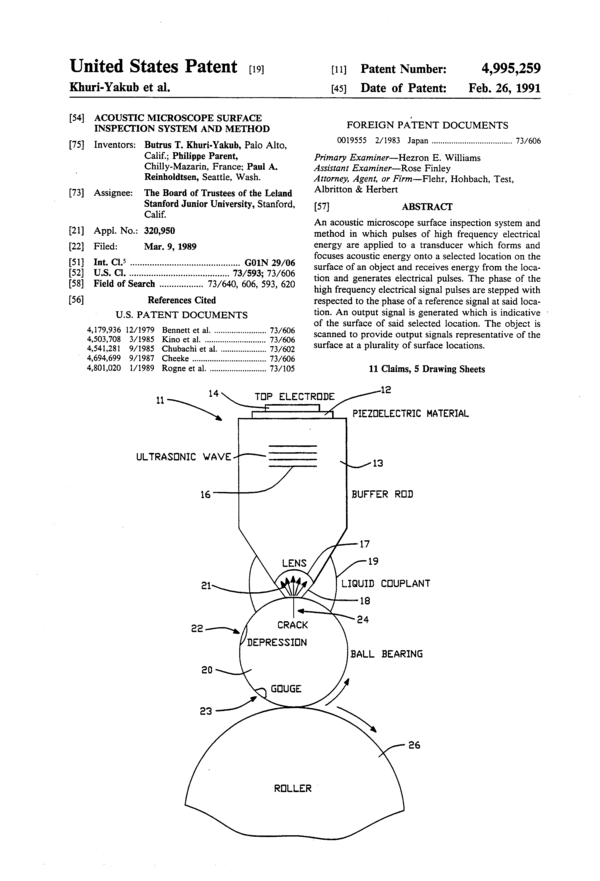 (PDF) Acoustic microscope surface inspection system and method