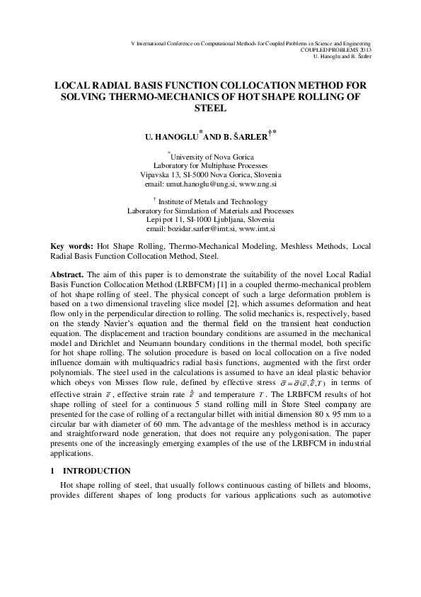 (PDF) Local radial basis function collocation method along with explicit time stepping for ...