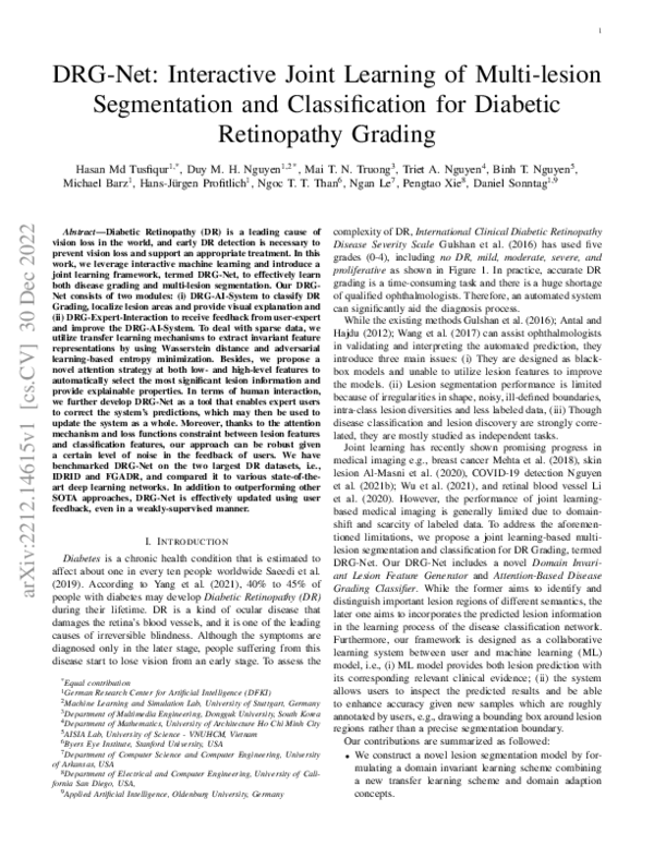(PDF) DRG-Net: Interactive Joint Learning of Multi-lesion Segmentation and Classification for ...