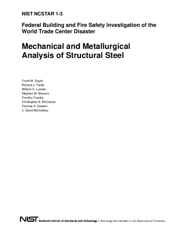 (PDF) Mechanical and metallurgical analysis of structural steel