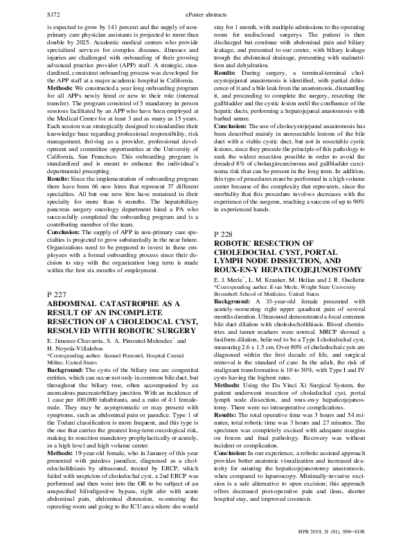 (PDF) Robotic resection of choledochal cyst, portal lymph node dissection, and Roux-en-Y ...