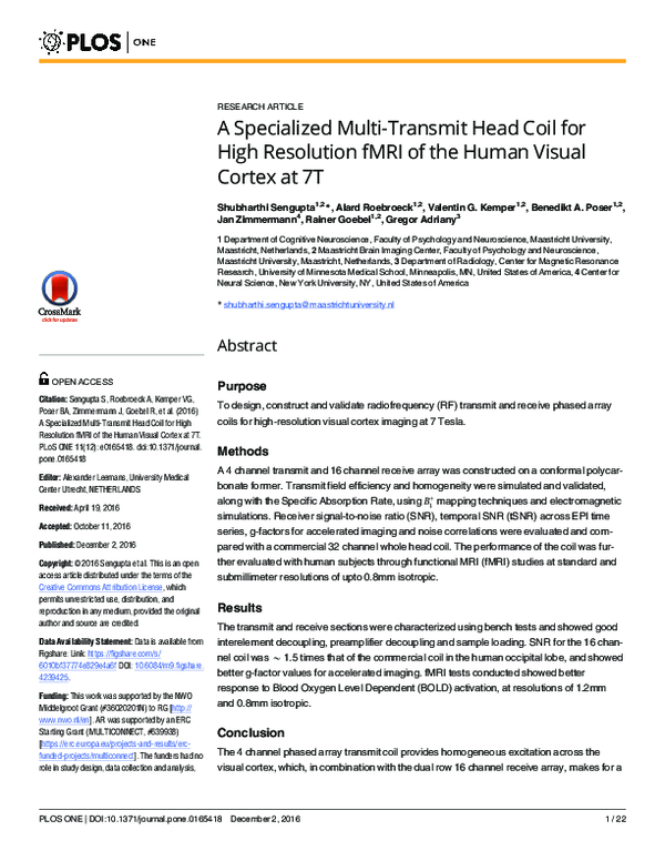 (PDF) A Specialized Multi-Transmit Head Coil for High Resolution fMRI ...
