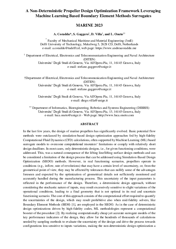 (PDF) A Non-Deterministic Propeller Design Optimization Framework ...