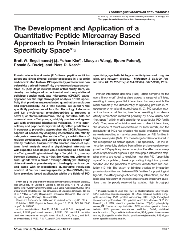 (PDF) The development and application of a quantitative polymerase ...