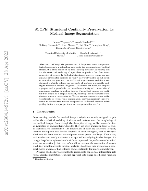 (PDF) SCOPE: Structural Continuity Preservation for Medical Image ...