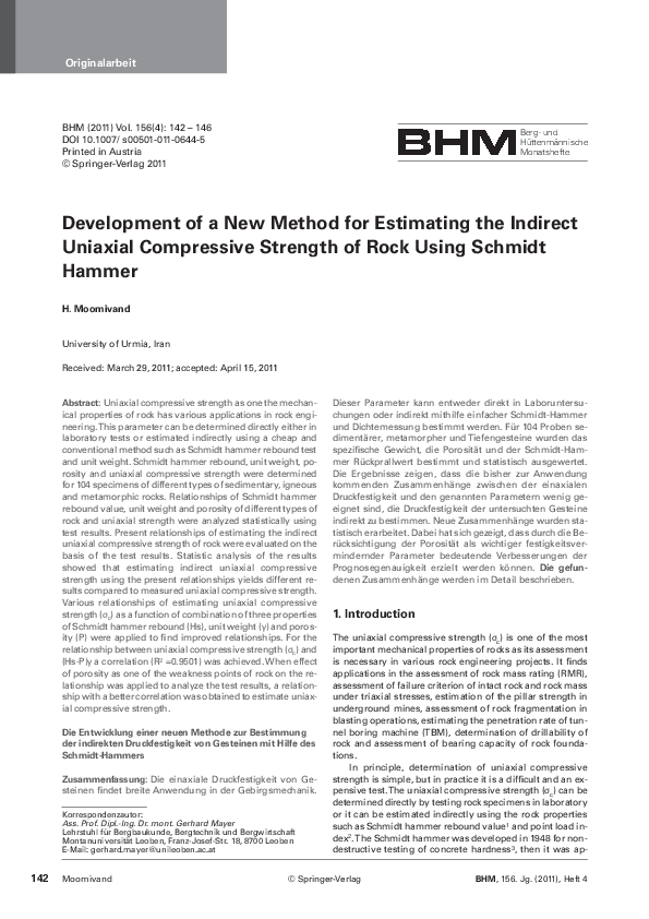 (PDF) Development of a New Method for Estimating the Indirect Uniaxial ...