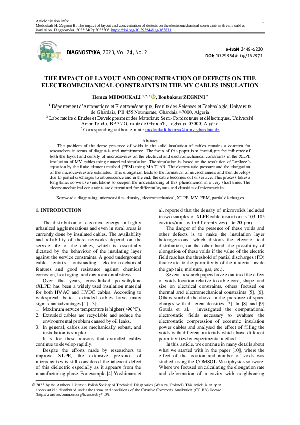 (PDF) The impact of layout and concentration of defects on the ...