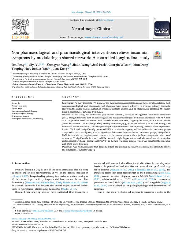 (PDF) Non-pharmacological and pharmacological interventions relieve insomnia symptoms by ...
