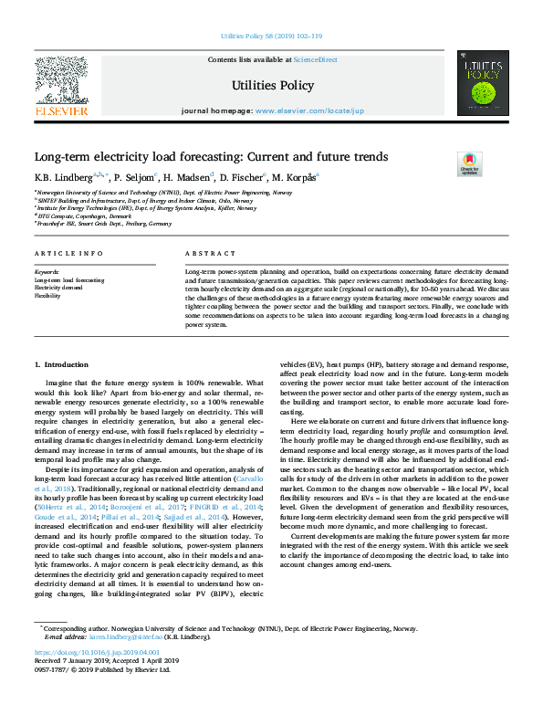 (PDF) Long-term electricity load forecasting: Current and future trends