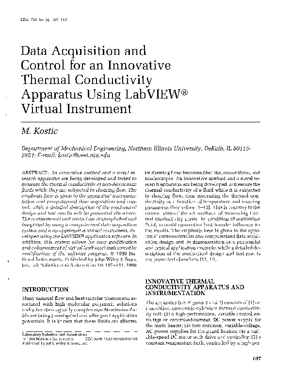 (PDF) Data acquisition and control for an innovative thermal conductivity apparatus using ...