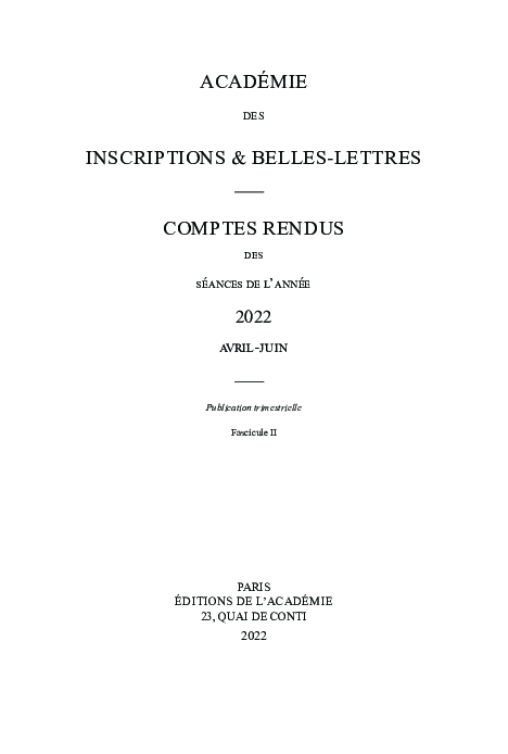 (PDF) Les papyrus du ouadi el-Jarf : bilan d'étape, une décennie après ...