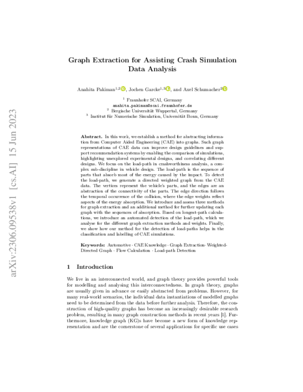 (PDF) Graph Extraction for Assisting Crash Simulation Data Analysis