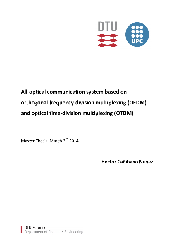 (PDF) High-Speed All-Optical OFDM and OTDM System